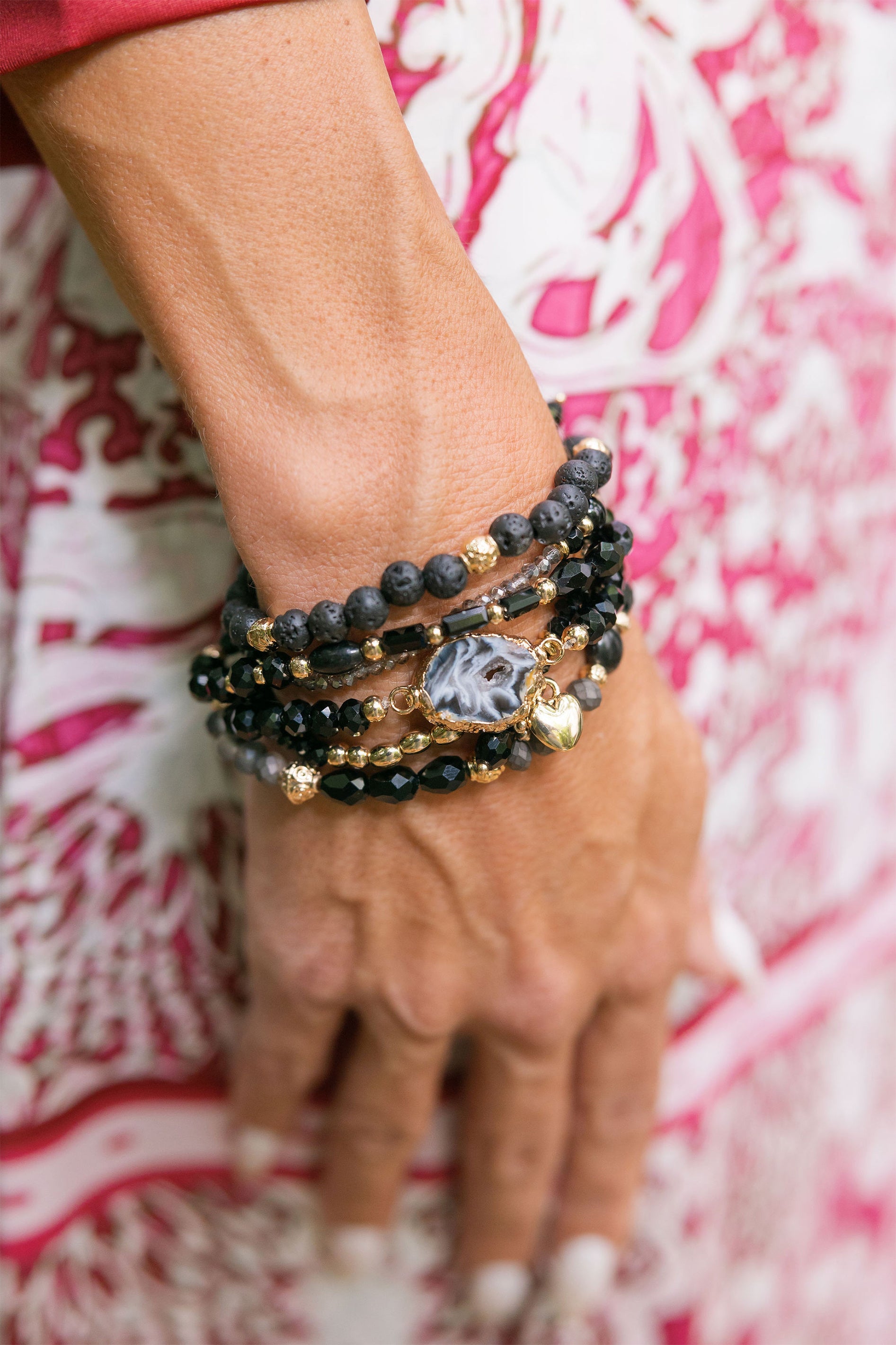 Andaman Bracelet Set Black Lava – jeanpierreklifa.com